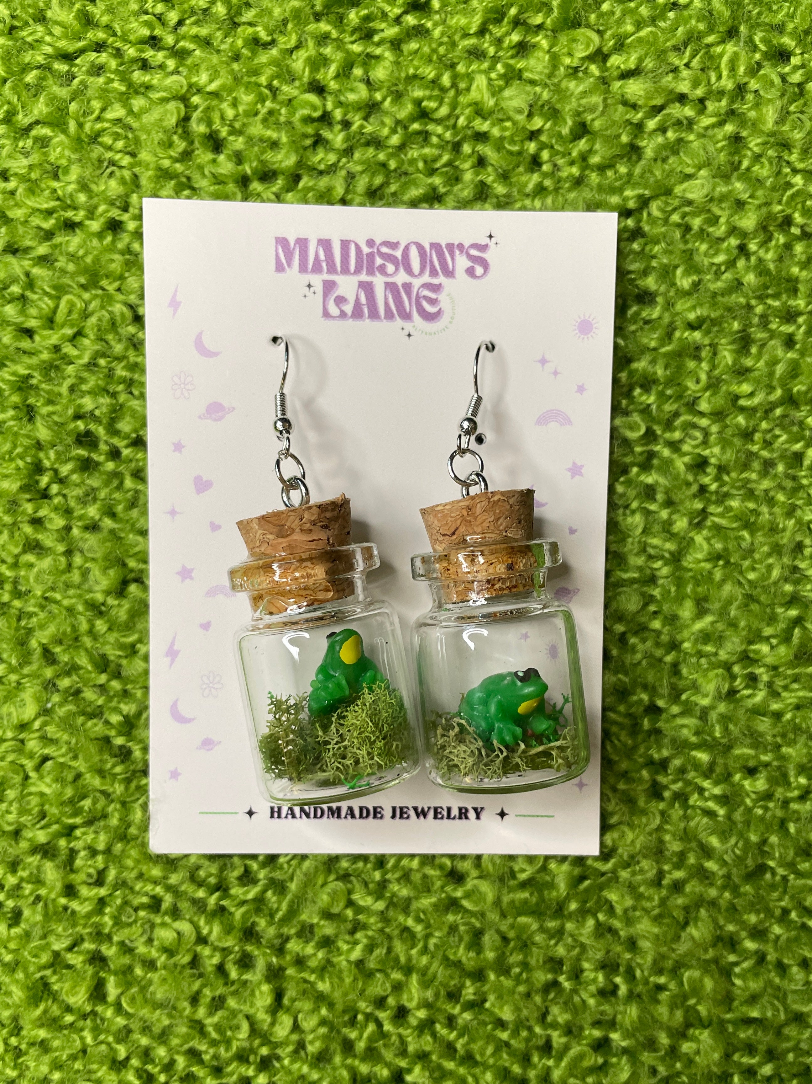 Mini jar earrings store
