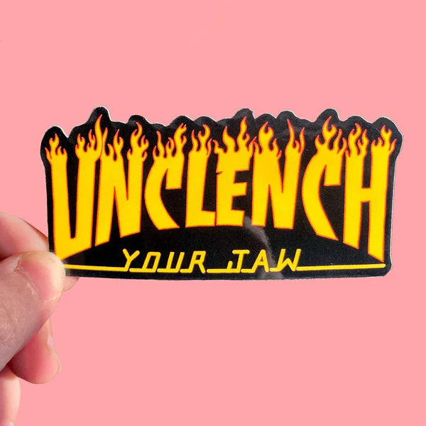 Unclench Your Jaw Sticker – MADISON'S LANE